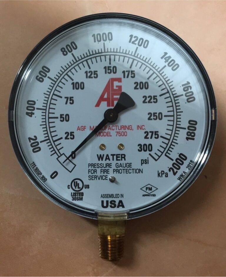 เกจวัดแรงดันดับเพลิง AGF 7500 มาตรฐาน UL FM